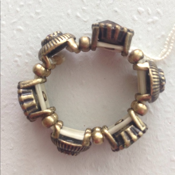 Jewelry | Ring With 6 Multi Colored Crystals On A Band | Poshmark